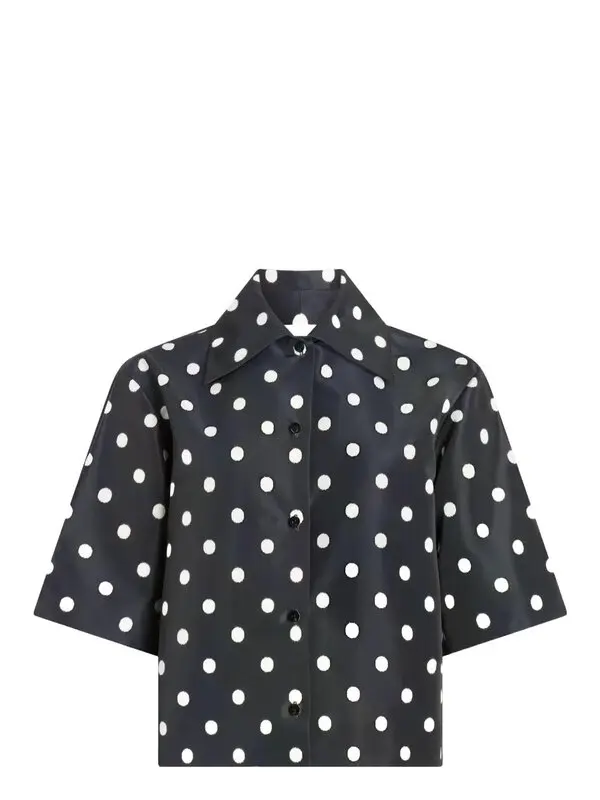 Patou Polka Dot Shirt - Black