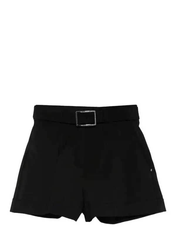 Sportmax Belted Cuffed Shorts - Black