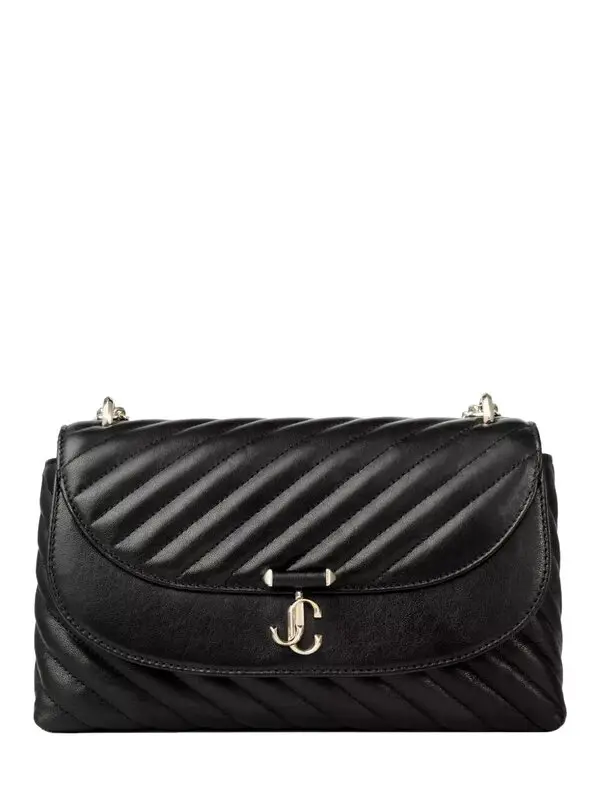JIMMY CHOO Curve Cross-body Bag With Logo Plaque - Black