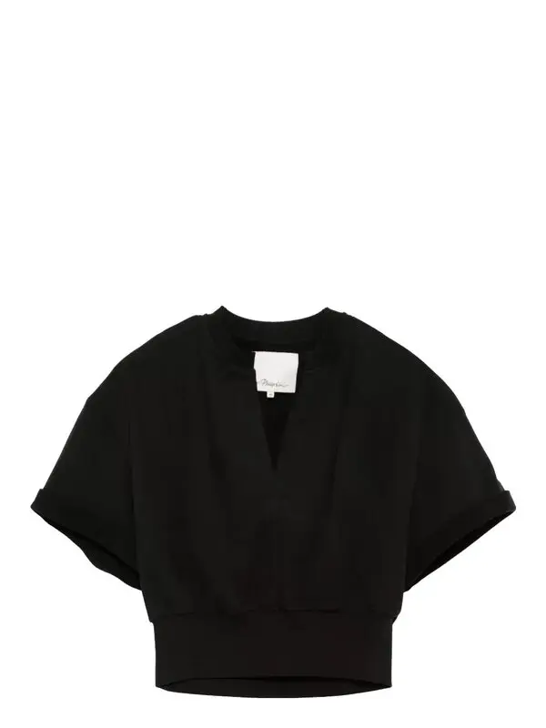 3.1 Phillip Lim Cropped Top - Black