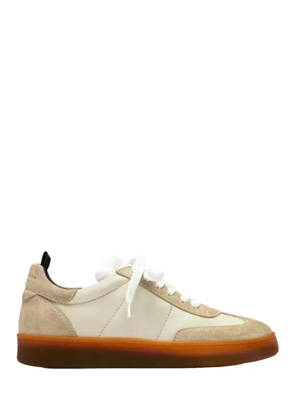 Officine Creative Rekombined Panelled Leather Sneakers - Neutrals