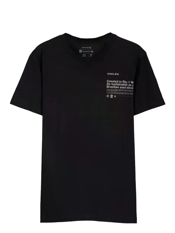 OSKLEN Printed T-shirt - Black
