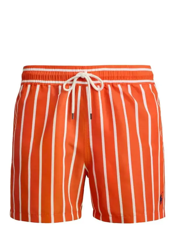 Polo Ralph Lauren Striped Swim Shorts - Orange