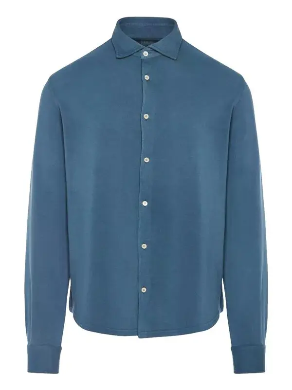 Fedeli Steve Button Shirt - Blue