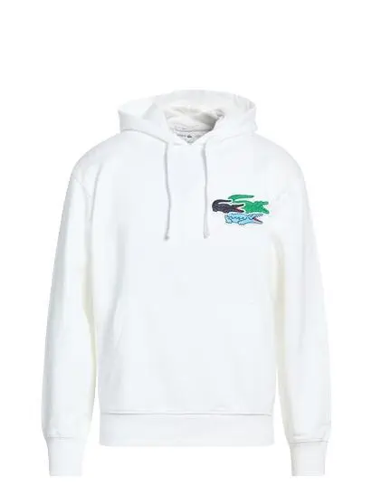 Lacoste Cotton French Terry Appliquéd Logo Hoodie - White