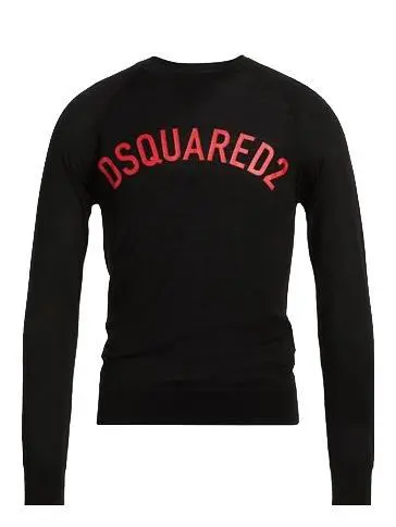 Dsquared2 Crewneck Virgin Wool Sweater - Black