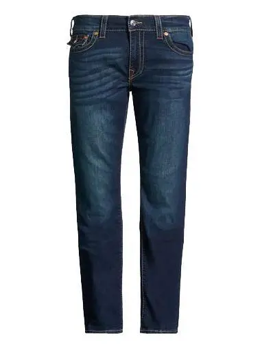 True Religion Cotton Blend Straight-leg Jeans - Blue
