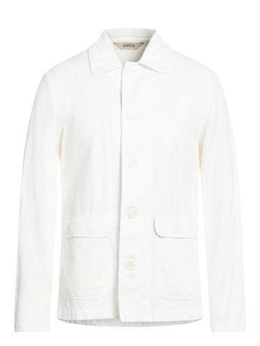 Aspesi Cotton Linen Overshirt Jacket - Ivory