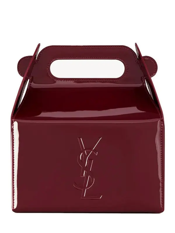 Saint Laurent Take-away Box Bag - Dark Red Wine