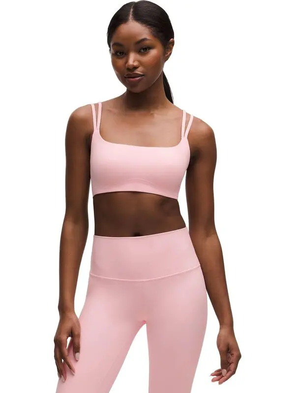 Lululemon Like A Cloud Double-strap Bra - Pink Pearl