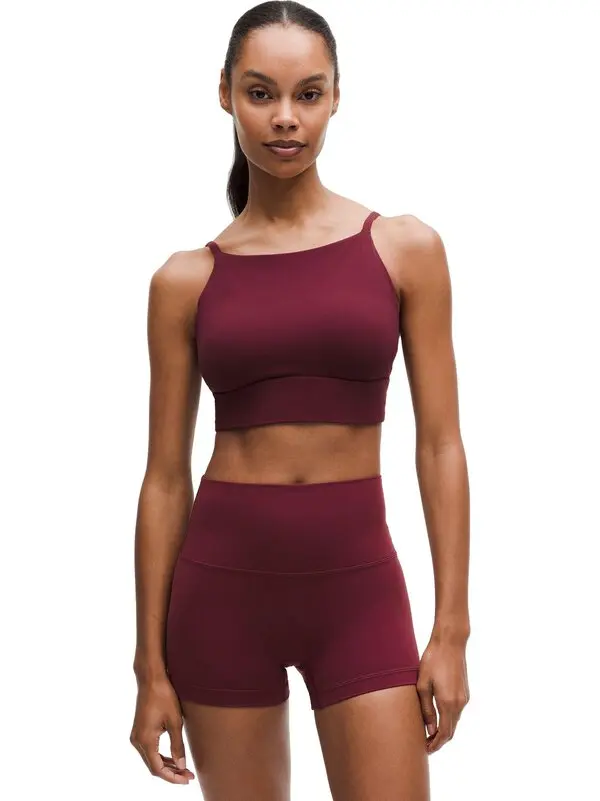 Lululemon Focuser High-neck Bra - Burgundy Bay