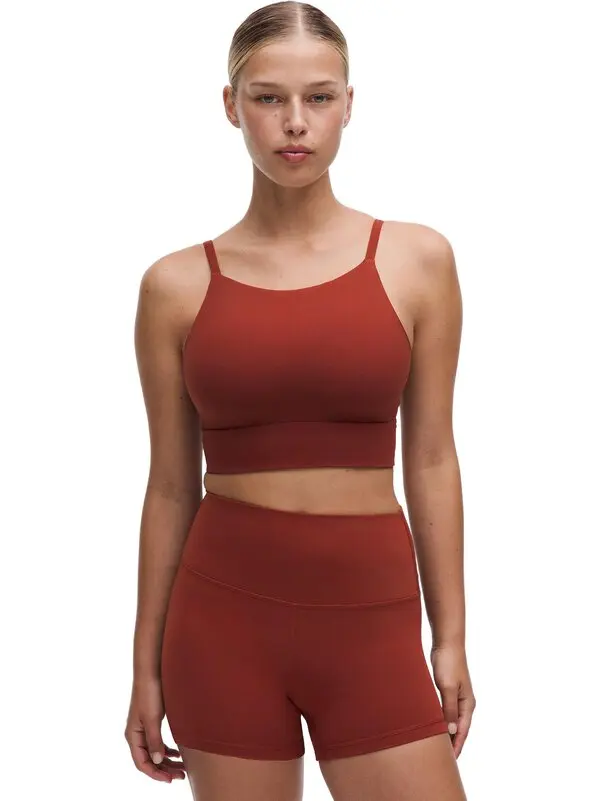 Lululemon Focuser High-neck Bra - Cranberry Charm