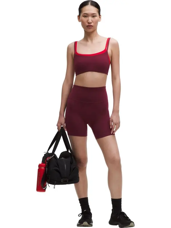 Lululemon Wunder Train No Line High-rise 6" Short - Burgundy Bay