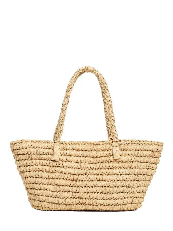 Hat Attack Anora Mini Raffia Bag - Natural