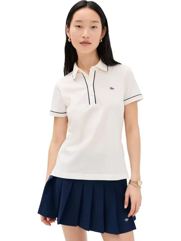 Adidas Originals Solid Polo Shirt - Chalk White