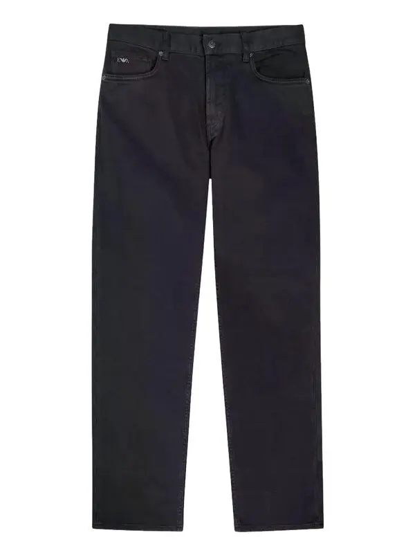 Emporio Armani Logo Denim Jeans - Black