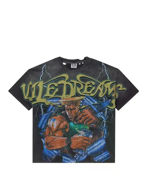VALE FOREVER Guile Graphic-print T-shirt - Black