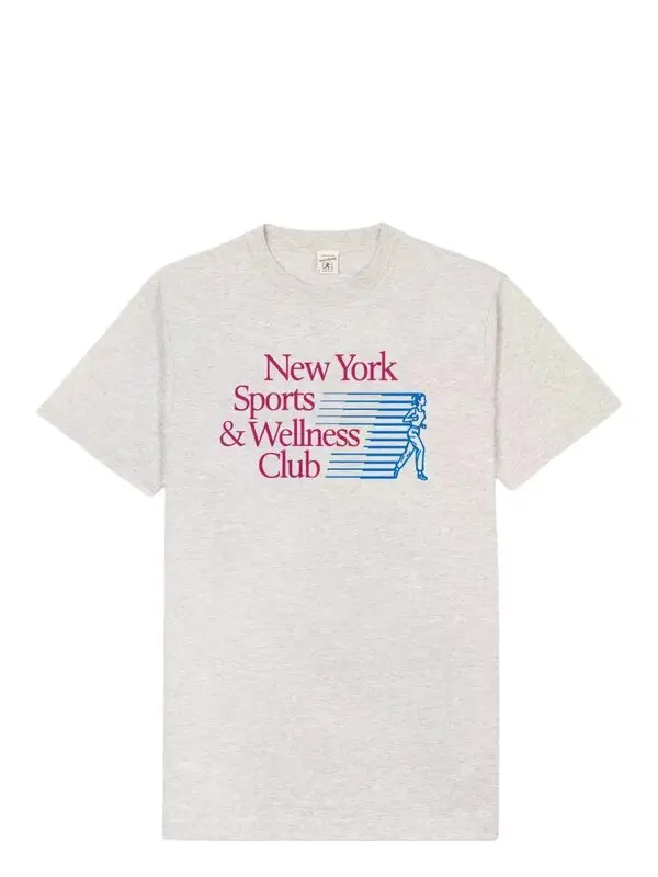 SPORTY & RICH Ny Motion Graphic-print T-shirt - Grey
