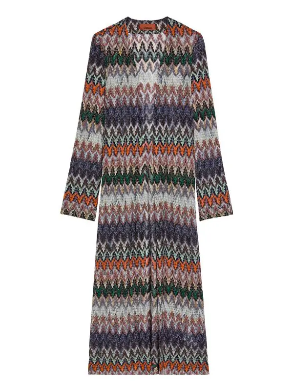 Missoni Chevron Fine-knit Cardigan - Multicoloured
