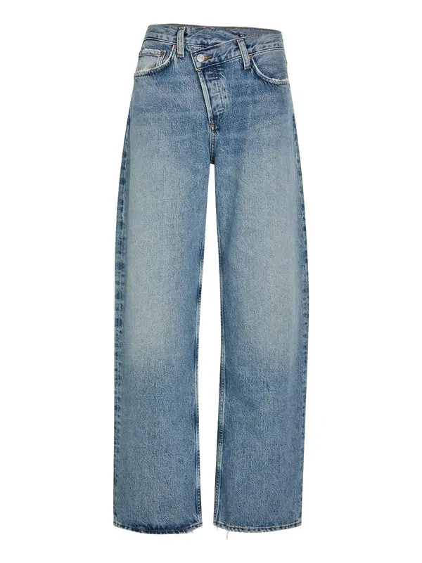 AGOLDE Arc Criss Cross Straight-leg Jeans - Blue