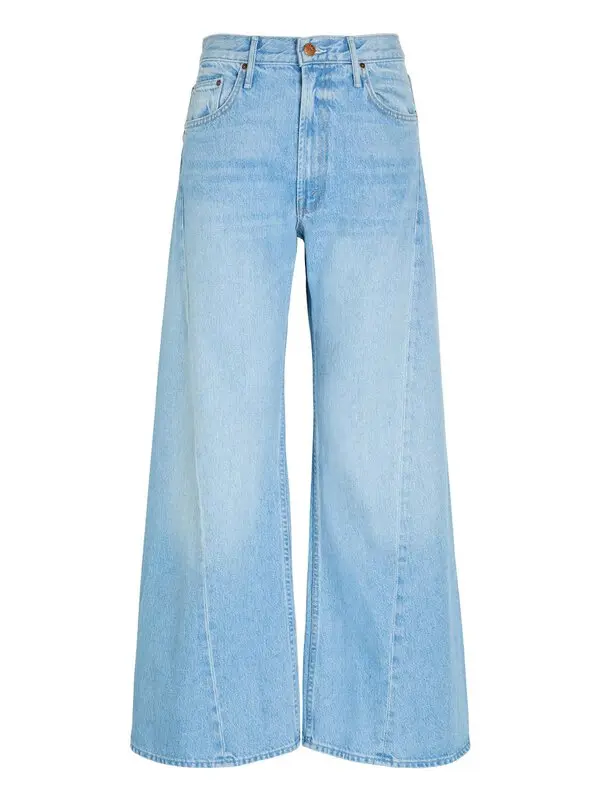 MOTHER The Lemon Twist Wide-leg Denim Jeans - Blue