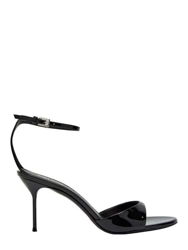 Paris Texas Lidia 70 Patent Leather Sandals - Black