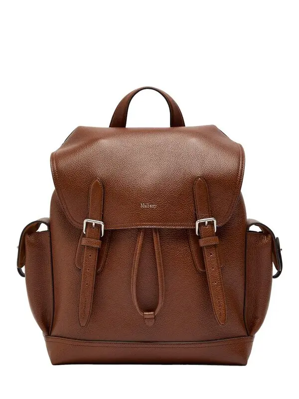 Mulberry Pebbled Leather Backpack - Tan