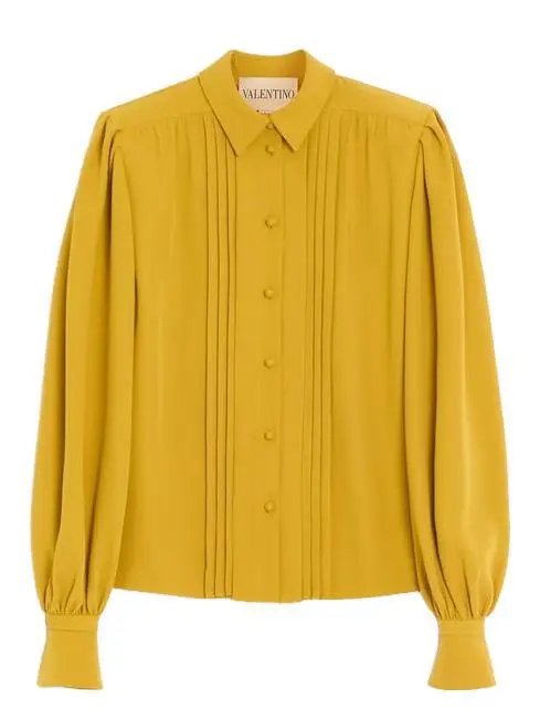Valentino Garavani Cady Couture Shirt - Yellow