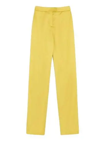 Valentino Garavani Double Duchesse Stretch Trousers - Acid Green