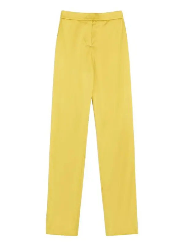 Valentino Garavani Double Duchesse Stretch Trousers - Acid Green