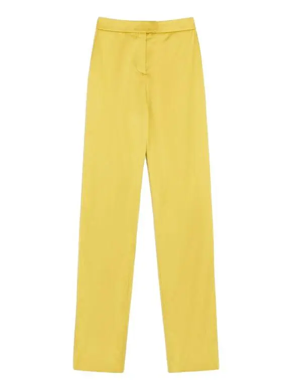 Valentino Garavani Double Duchesse Stretch Trousers - Acid Green