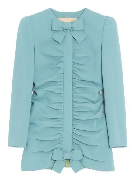 Valentino Garavani Crispy Light Wool Jacket - Azure