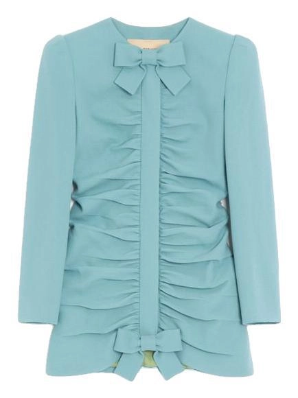 Valentino Garavani Crispy Light Wool Jacket - Azure