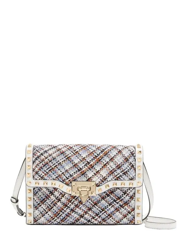 Valentino Garavani Rockstud Small Shoulder Bag - White/multicolour