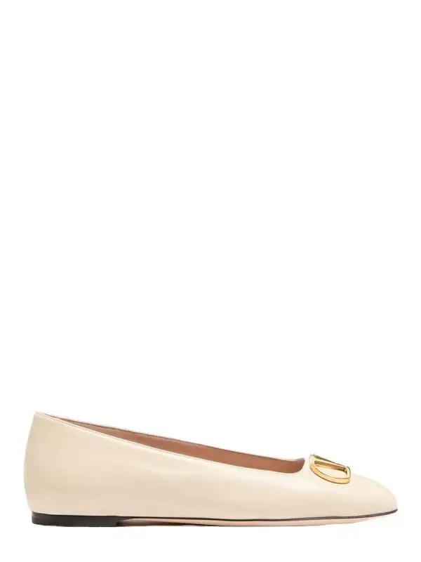 Valentino Garavani Vlogo Signature Ballerina - Butter