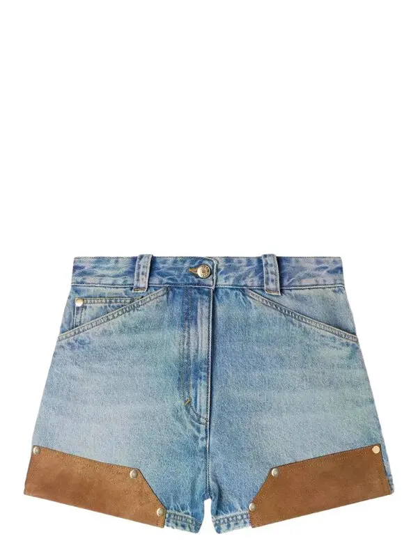 Sandro Button-detail Shorts - Blue