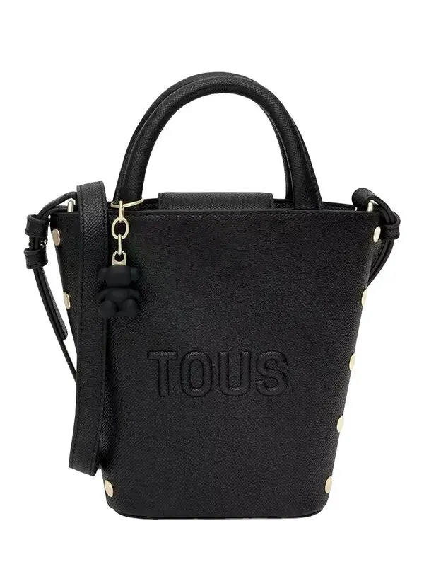 TOUS Tote Bag With Bear Charm - Black