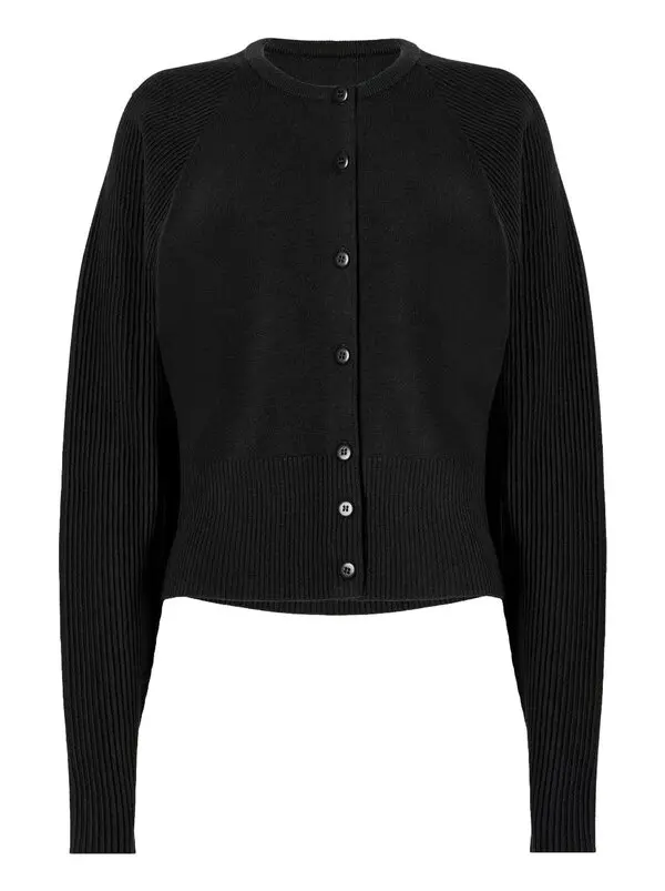 Wolford Ribbed Luxe Cardigan - Black