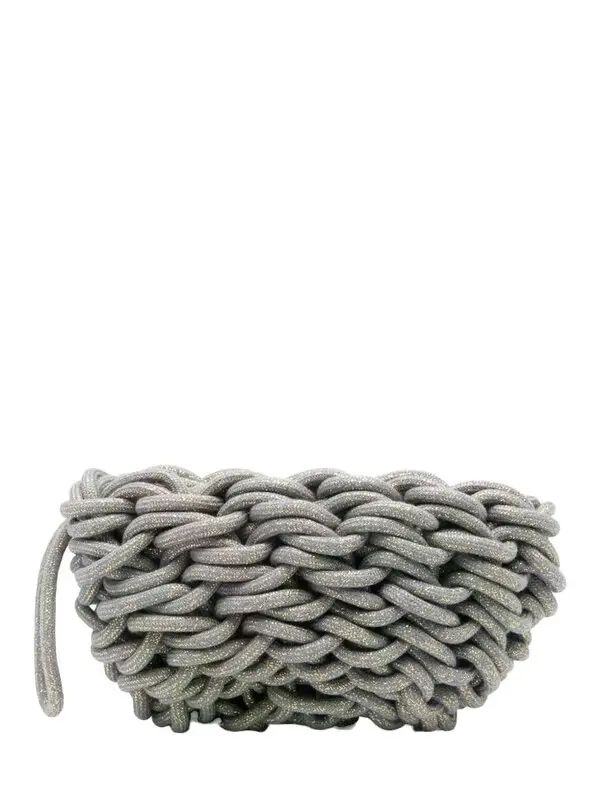 Alienina Lina Woven Clutch - Grey