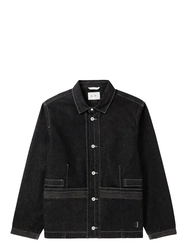 Folk Anniversary Denim Jacket - Black