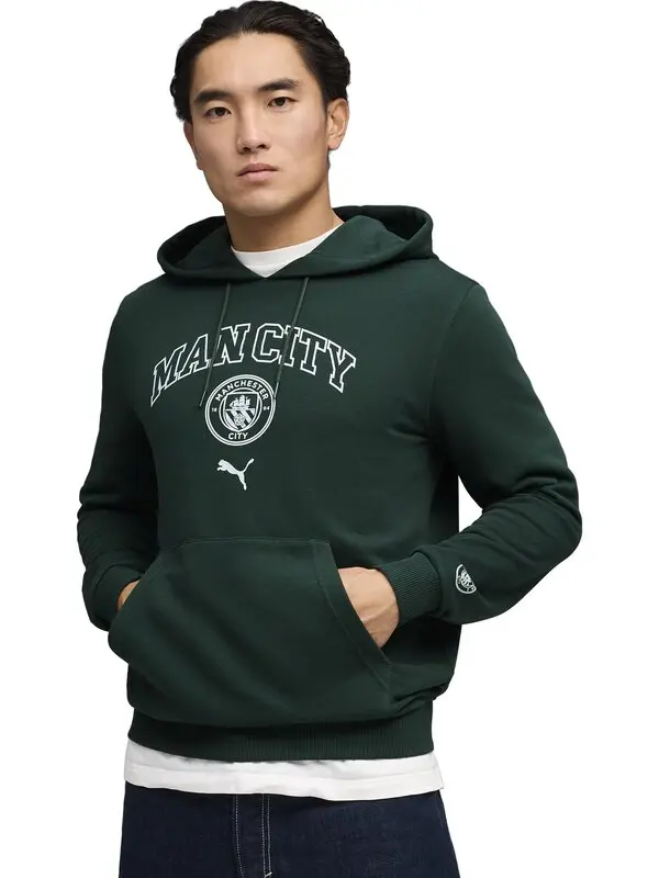 PUMA Manchester City Ftblculture Soccer Hoodie - Green
