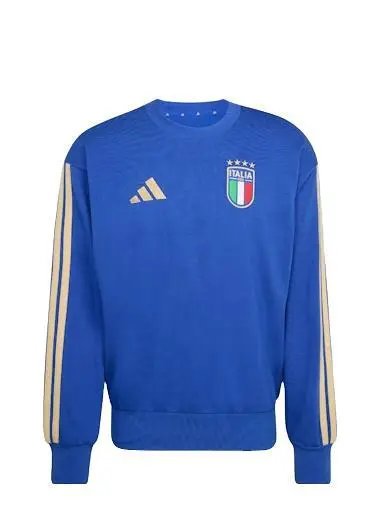 Adidas Italy Dna Crew Sweatshirt - Bold Blue