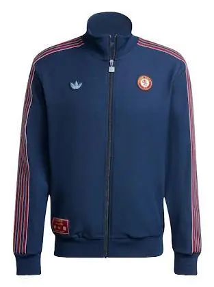 Adidas Aston Villa Fc Terrace Icons Track Top - Collegiate Navy Blue