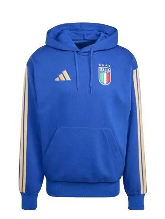 Adidas Italy Dna Fleece Hoodie - Bold Blue