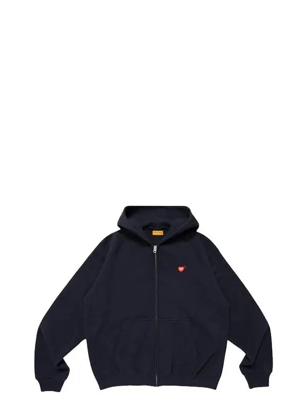 HUMAN MADE Classic Zip Up Sweat Hoodie - Navy Blue