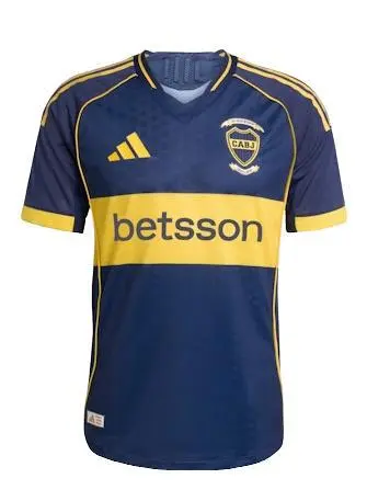 Adidas Boca 25/26 Home Authentic Jersey - Night Indigo Bold Gold