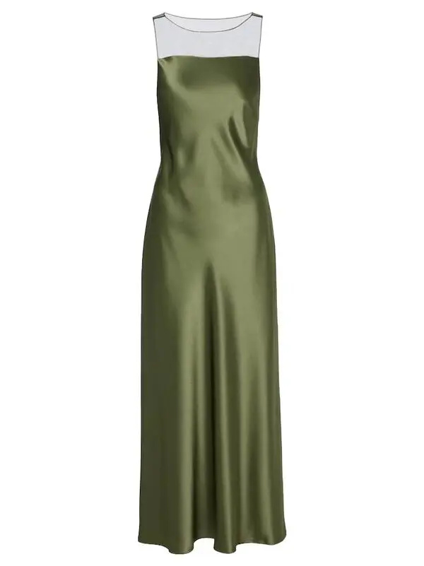 Polo Ralph Lauren Satin Gown - Green