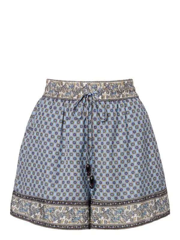 Veronica Beard Vivaldi Printed Shorts - Blue