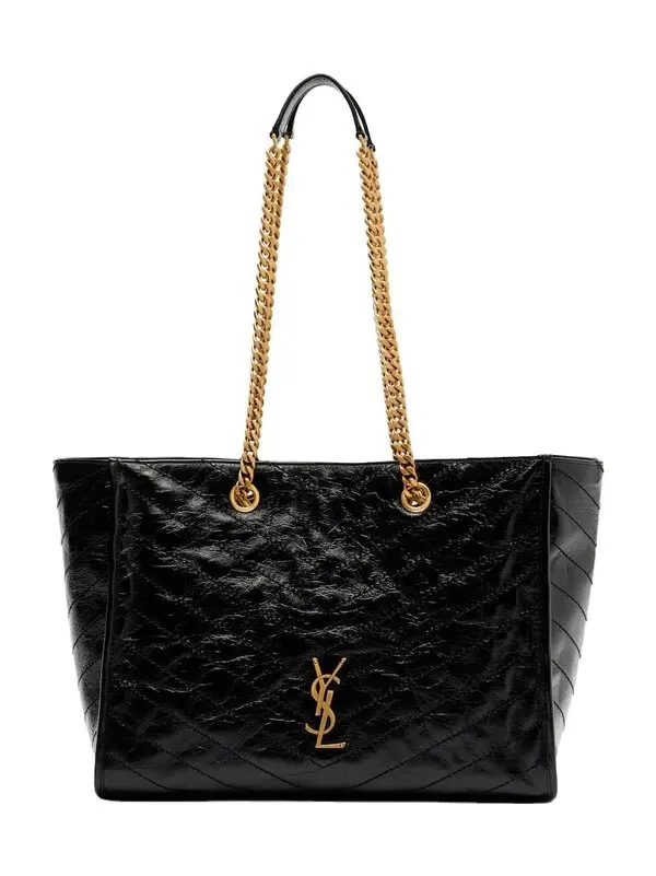 Saint Laurent Niki Medium Leather Shoulder Bag - Black
