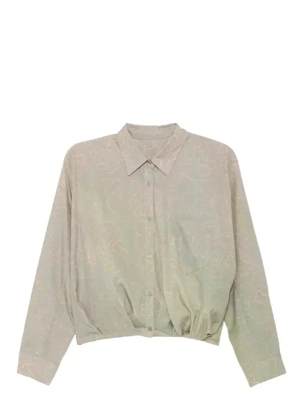 JNBY Graphic-print Button-down Shirt - Grey